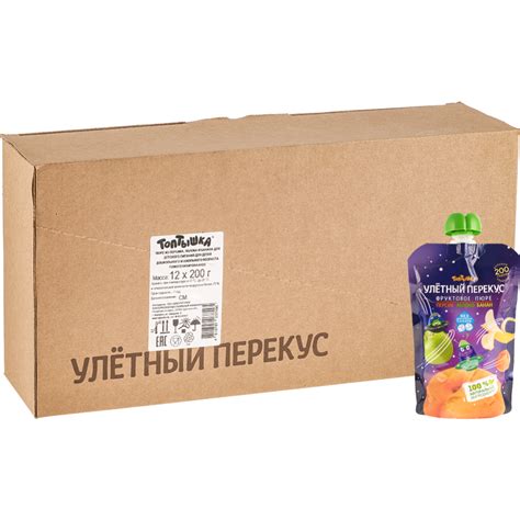 УП. Пюре «Топтышка» из персика, яблок и банана, 12х200 купить в Минске ...