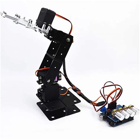 4dof Aluminium Metal Robot Arm Diy Robotic Claw Ar Vicedeal