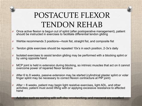 Flexor And Extensor Tendon Laceration Vs Occupational Therapy Pptx