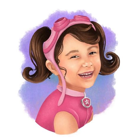 Иллюстрация Детский портрет щенячий патруль в стиле детский