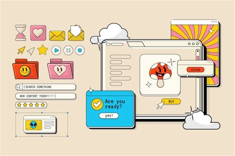 Free Vector Flat Design Computer Windows Element