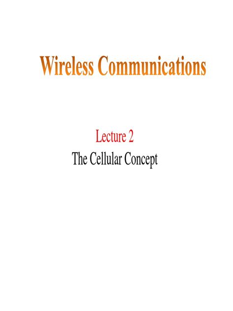 The Cellular Concept Pdf Cellular Network Duplex Telecommunications