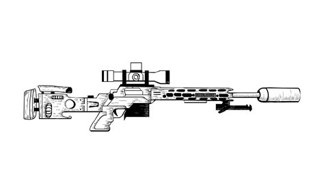 Premium Vector Sniper Gun Illustration