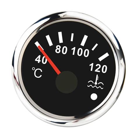 Black Water Temperature Gauge Digital Led Volt Gau Grandado