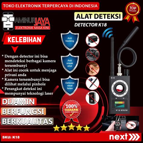 Jual Rf Signal Detector K18 Gsm Audio Bug Finder Perangkat Pintar Anti Spy Infrared Scanning