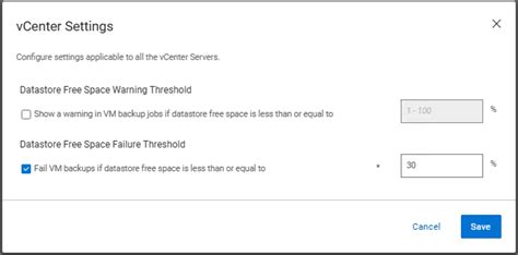 PowerProtect VM Backups Fail With ABV0033 Referencing The Free Space