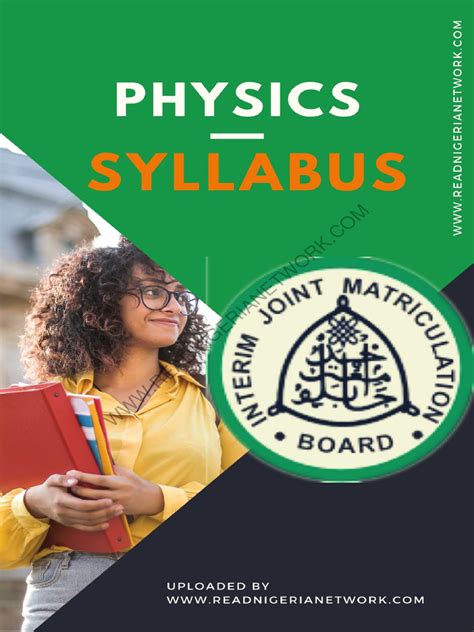 Physics Ijmb Syllabus Pdf