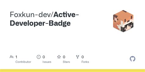 Github Foxkun Dev Active Developer Badge