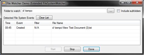 Filesystemwatcher Pure Chaos Part 2 Of 2 Codeproject