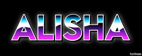Alisha Text Effect And Logo Design Name