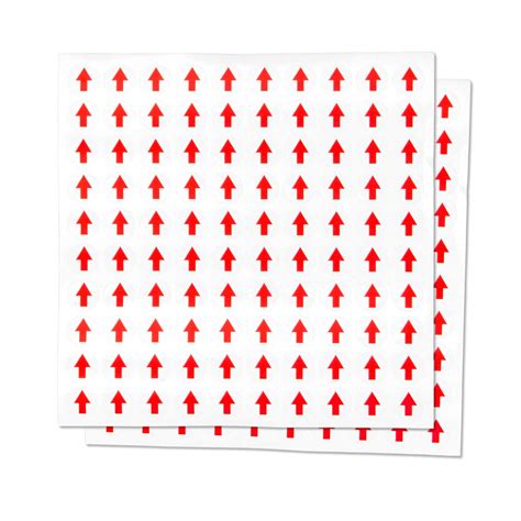 Red Arrow Stickers 0 5 Inch Round Circle Small Red Desertcart Egypt