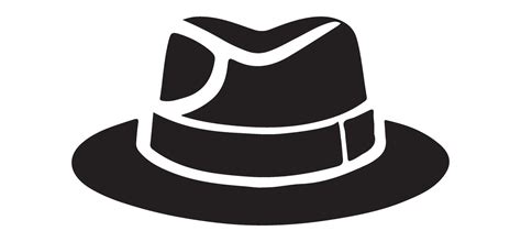 Classic Fedora Hat Design Silhouette Illustration 55647910 Vector Art