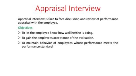 Appraisal Interview Pptx