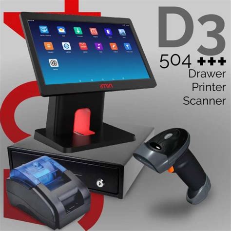 Promo Mesin Kasir Android Imin D3 504 Cdrawer Printer Scanner Diskon