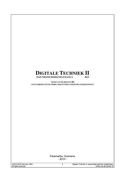 Digitale Techniek Notes B Warning Popup Annotation Has A Missing Or Invalid Parent