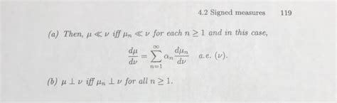 Let V μ μ1 μ2… Be σ Finite Measures On A Measur