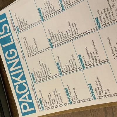 Modern Bright Pink Printable Packing List 85x11 Editable Pdf