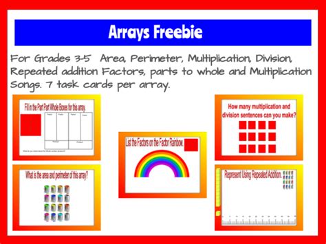 Arrays Freebie Made By Teachers