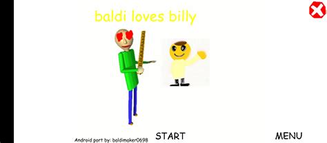 Baldi Loves Billy Android By Baldimaker0698