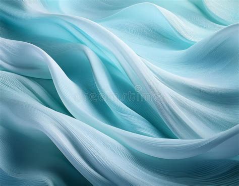 Abstract Soft Waves In Cool Tones Gentle Fluid And Calming Background