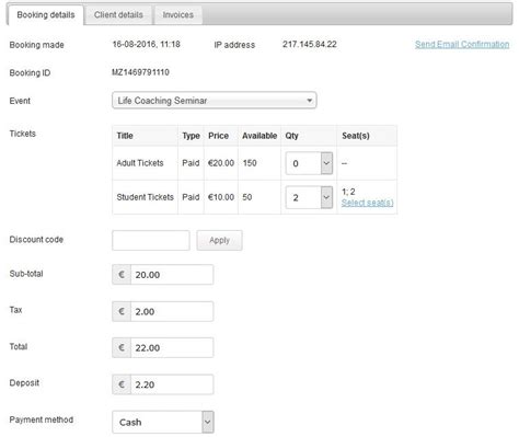 Event Ticketing System PHP Event Booking System Features