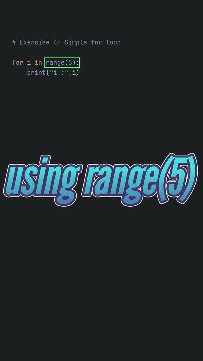 Exercise 4 Simple For Loop 🔁 Python Shorts Challenge 💡 Telugu