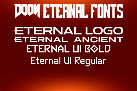 DOOM Eternal Font HK Fonts FontSpace