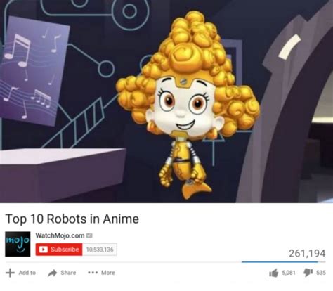 Robot In Bubble Guppies Anime By Datonepegacoongirl On Deviantart