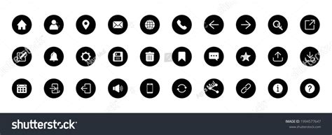 Web Icon Set Website Sign Vector Stock Vector Royalty Free Shutterstock