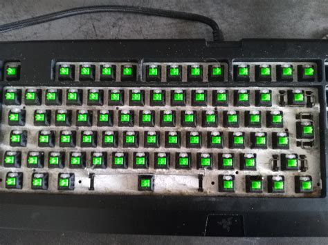 Keyboard Gets Stripped Naked And Gets A Good Rough Cleaning R