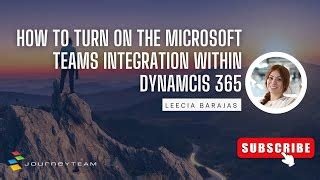 How To Integrate Microsoft Dynamics 365 And Microsoft Teams Tutorial By