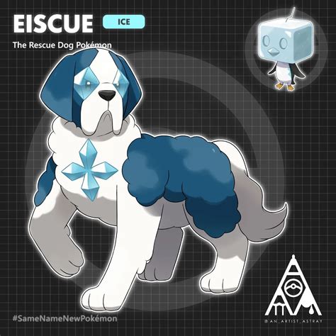 Pokémon Fanartfakémon Artist On Instagram Introducing A Different Kind Of Eiscue 🐕 ️ This
