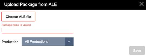 Create Packages Using Ale · Learning And Support Docs