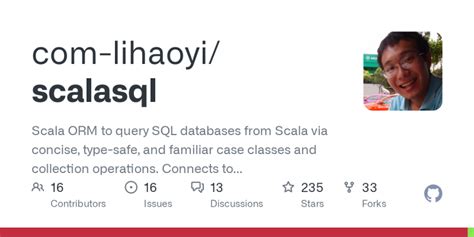Github Com Lihaoyiscalasql Scala Orm To Query Sql Databases From Scala Via Concise Type