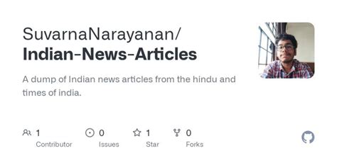 Suvarna Narayanan Baratharaj On Linkedin Github Suvarnanarayananindian News Articles A Dump