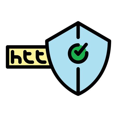 Secured Webpage Icon Color Outline Vector 15144217 Vector Art At Vecteezy
