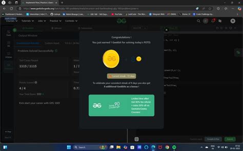Geeksforgeeks Gfg160 Geekstreak2025 Dsa Gfgchallenge