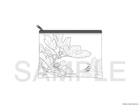 ミギノヤギ先生×collabocafehonpo Blanc 2024 クリアフラットポーチa