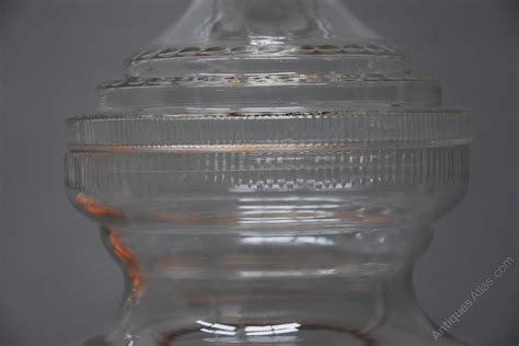 Antiques Atlas Large Pair Of Decorative Glass Lidded Jars