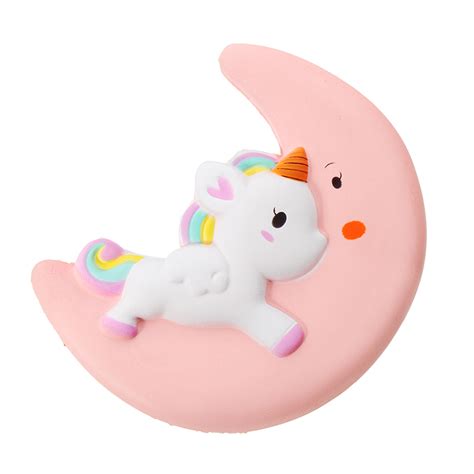 Cartoon Unicorn Moon Pegasus Squishy 19cm Slow Rising With Packaging Collection T Soft Toy