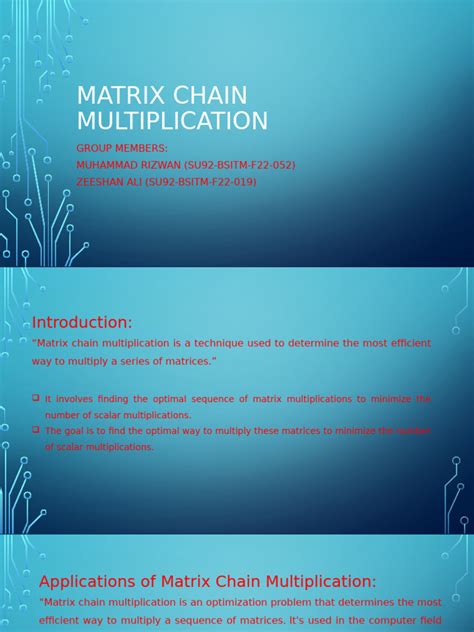 matrix chain multiplication pdf matrix mathematics dynamic