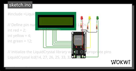 Traffic Light Copy 3 Wokwi Esp32 Stm32 Arduino Simulator