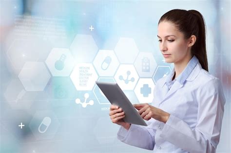 Premium Photo | Doctor or medical students using digital tablet with ...
