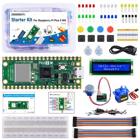 Raspberry Pi Pico 2 Wh Starter Kit With Raspberry Pi Pico 2 Wh Wifi E