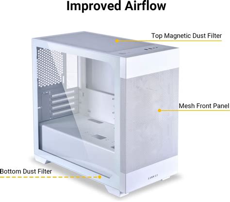 Buy Lian Li High Airflow Micro Atx Pc Case Rgb Gaming Computer Case Mesh Front Panel Mid Tower