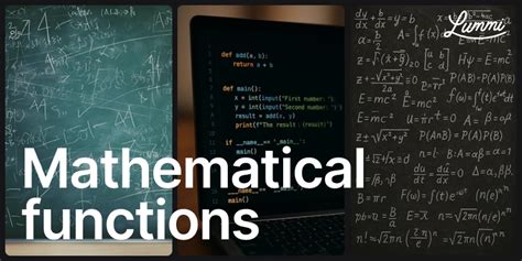 Mathematical Functions Images — Free Hd Download On Lummi
