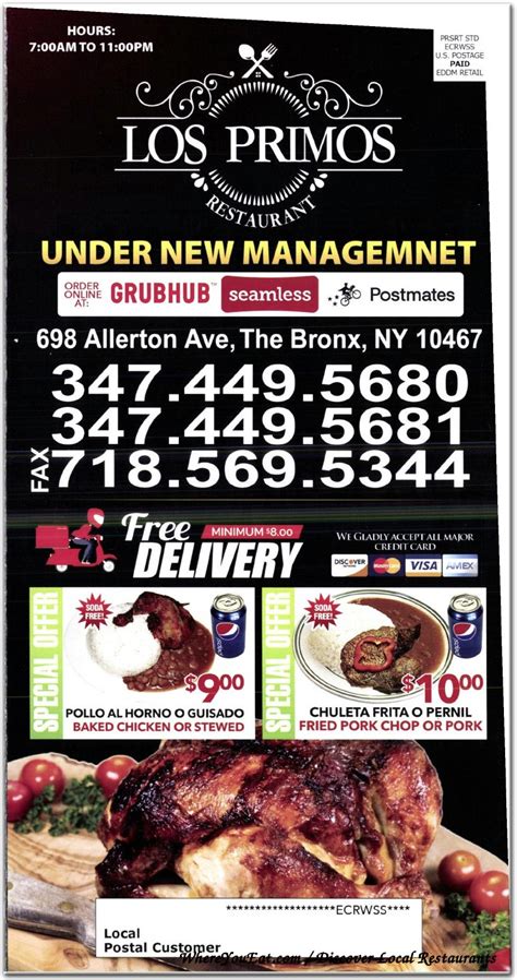 Los Primos Restaurant In The Bronx Menus And Photos
