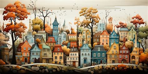 Premium Ai Image Ai Generated Ai Generative Abstract Geometric Shapes City Town Building