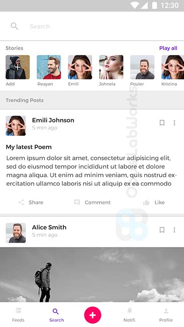 Social Media Sharing App Angular Admin Laravelphp Newsfeed
