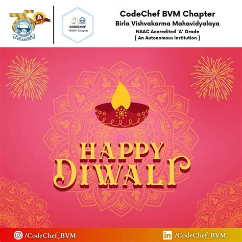 Codechef Bvm Chapter On Linkedin 🪔 Happy Diwali From Codechef Bvm